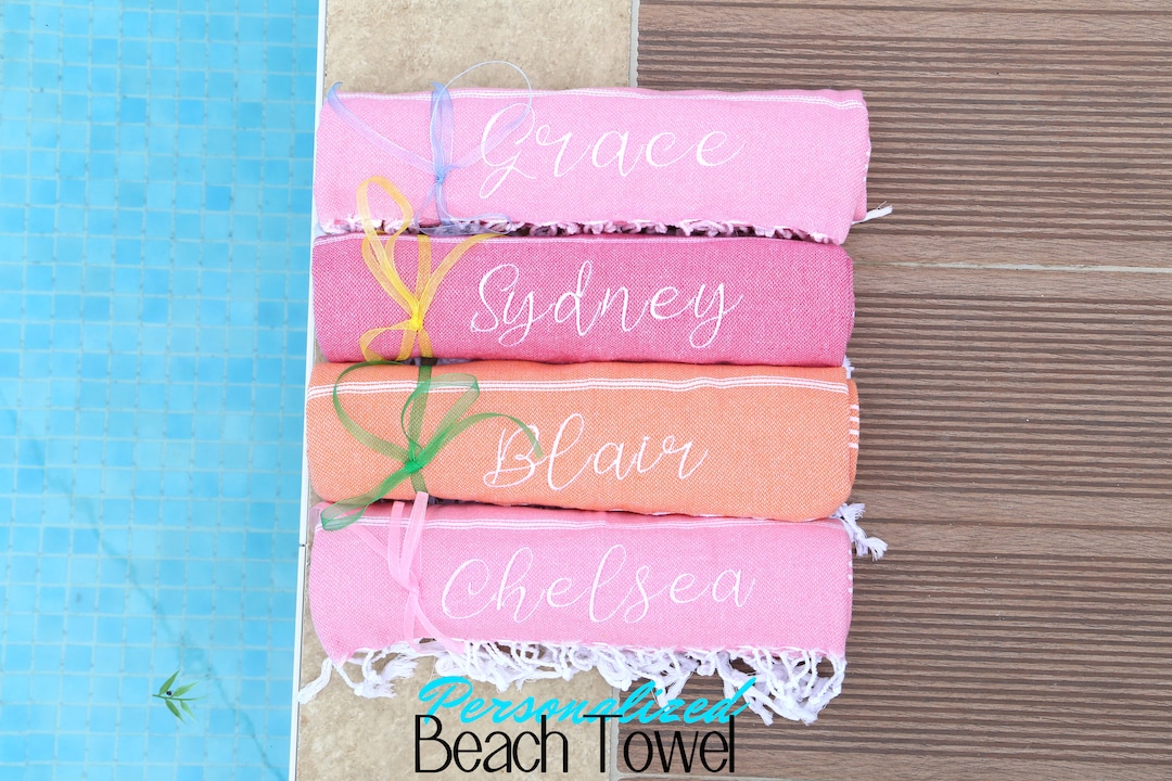 Personalized Beach Towel, Custom Name Towels for Kids and Adults ...