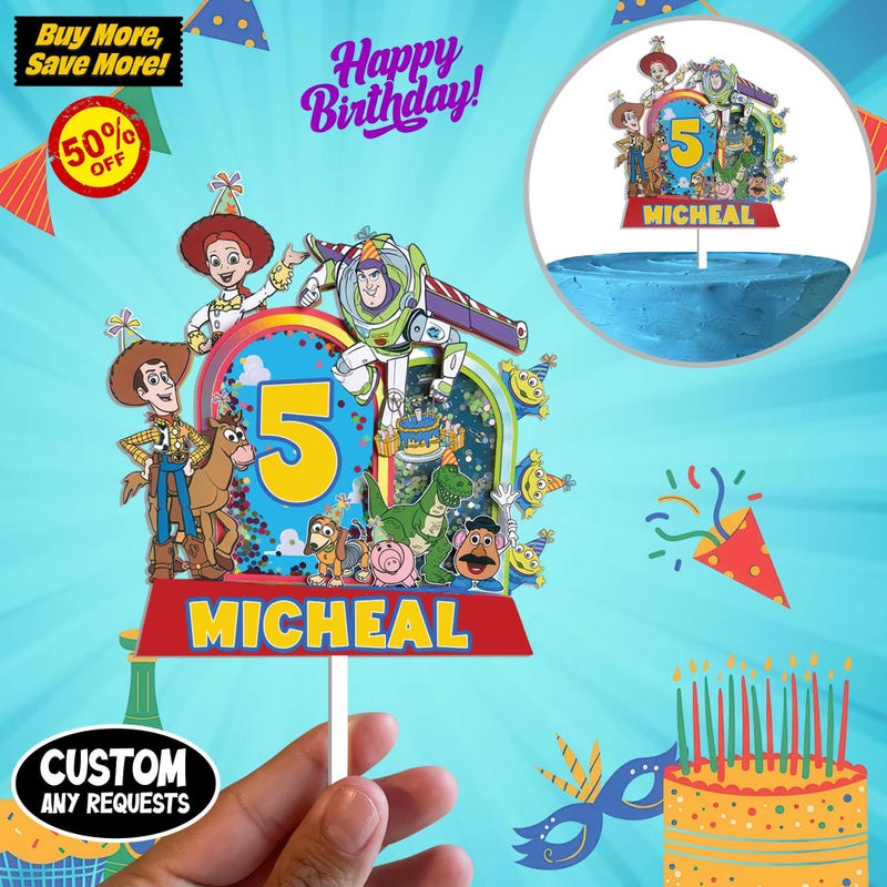 Acrylic Toy Story Topper - Etsy