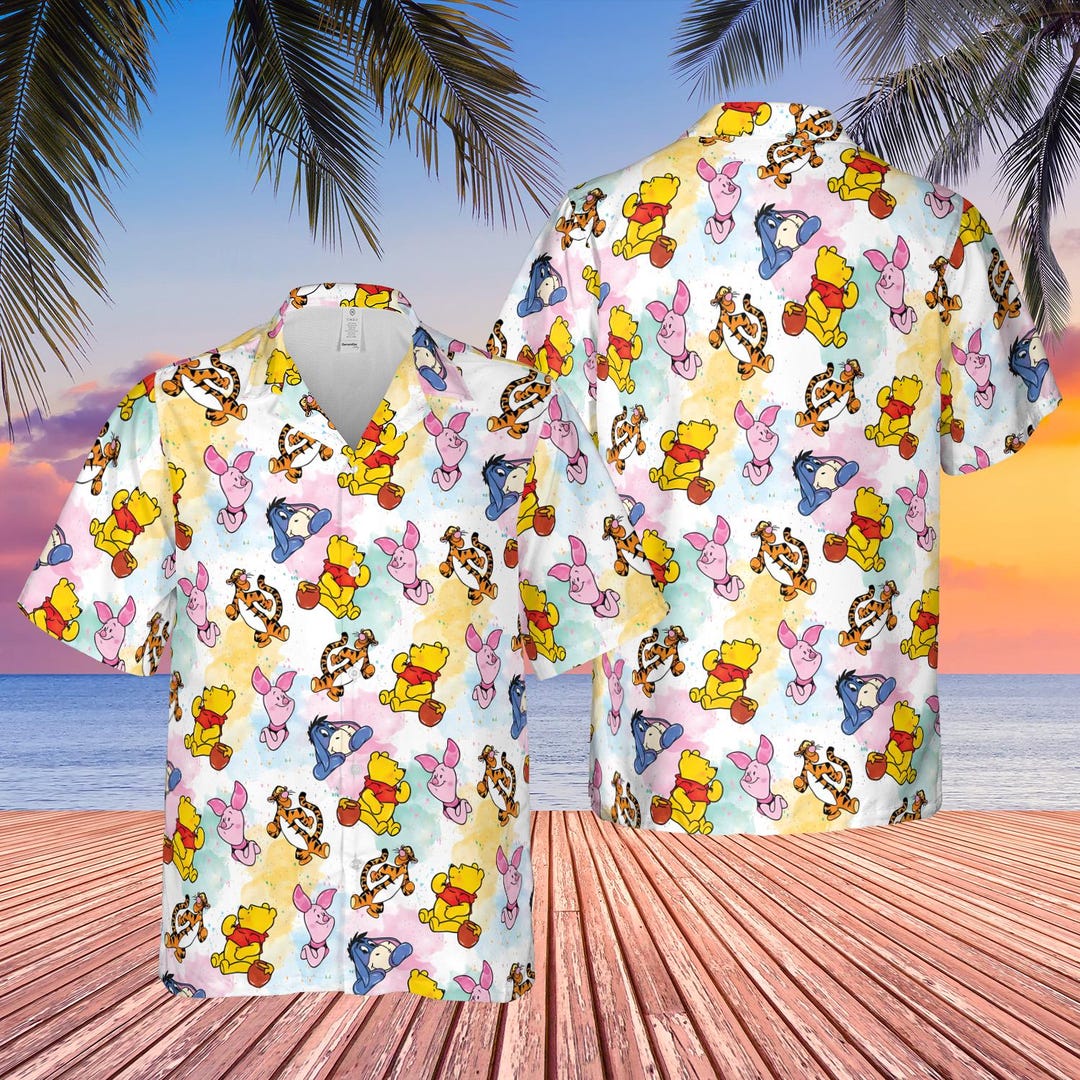 Winnie the Pooh Hawaiian Shirt, Pooh Anh Friends Hawaii Gift, Disney ...