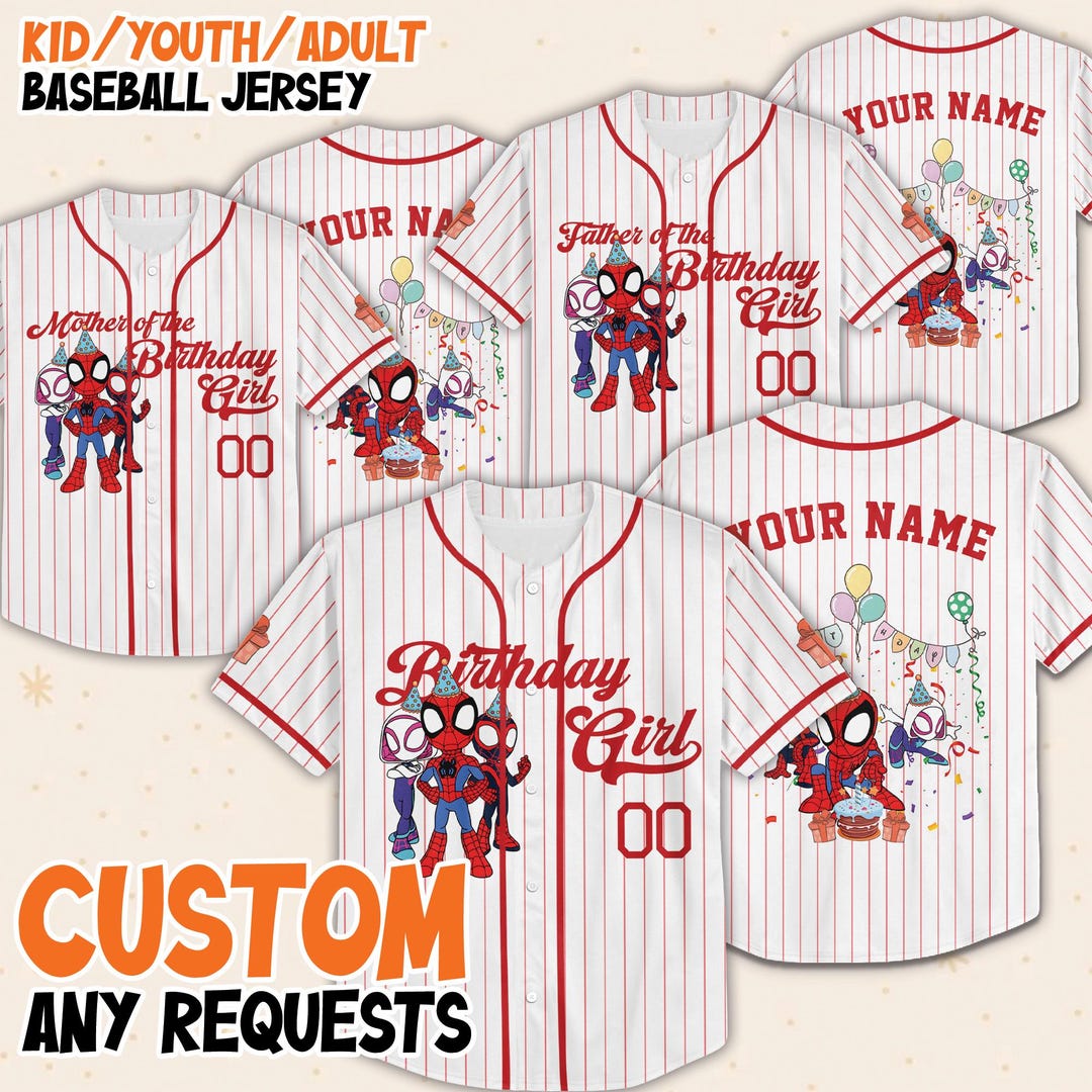 Custom Spidey and His Amazing Friend Jersey, Custom Name Kid Adult ...