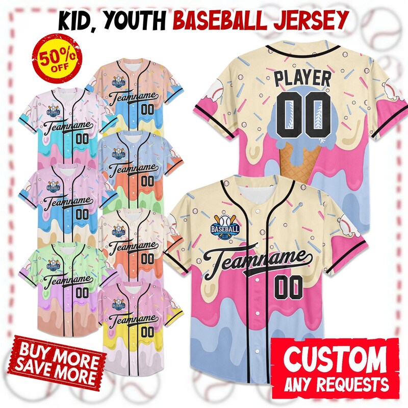 Ice Cream Baseball Cleats - Etsy