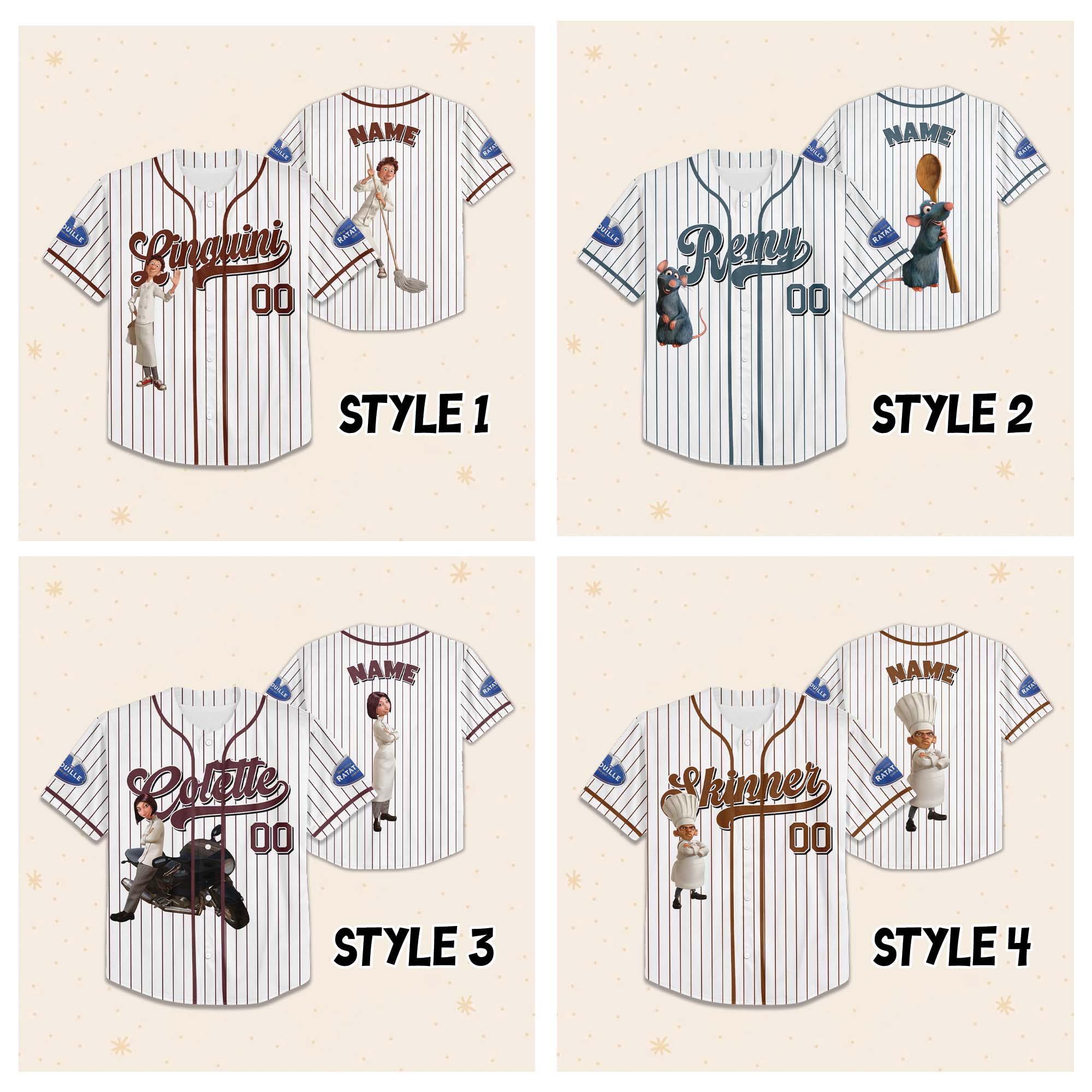 Custom Ratatouille Characters Jersey, Ratatouille Disney, Linguini ...
