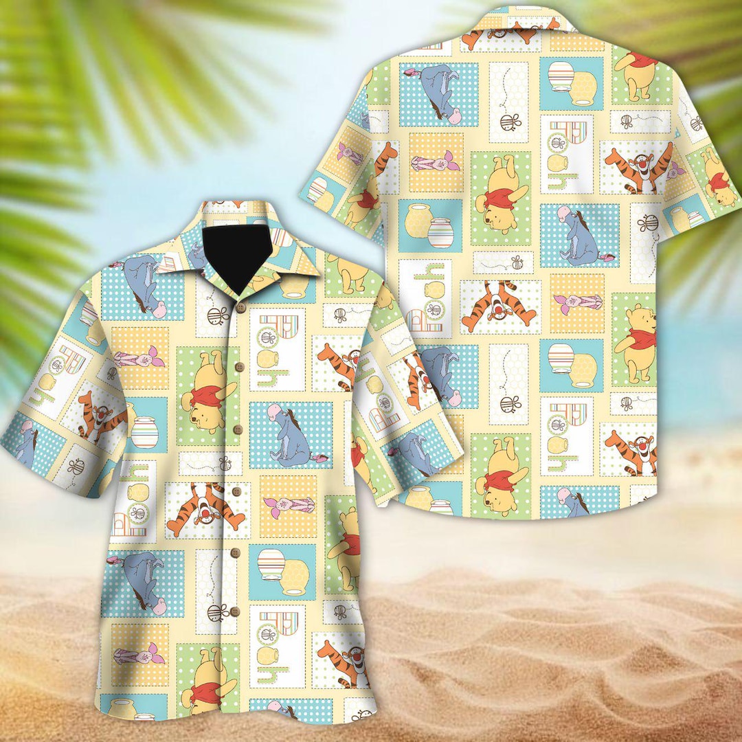 Winnie the Pooh Hawaiian Shirt, Pooh Anh Friends Hawaii Shirt, Disney ...