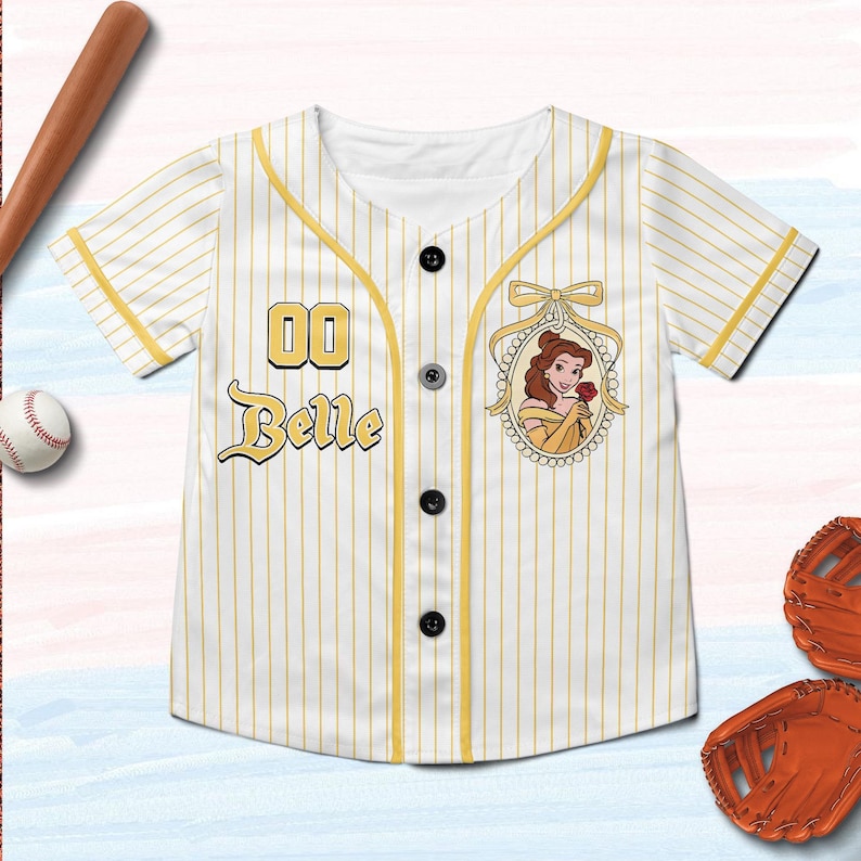Custom Princess Collection Jersey, Game Day Kid Adult Baseball Jersey ...