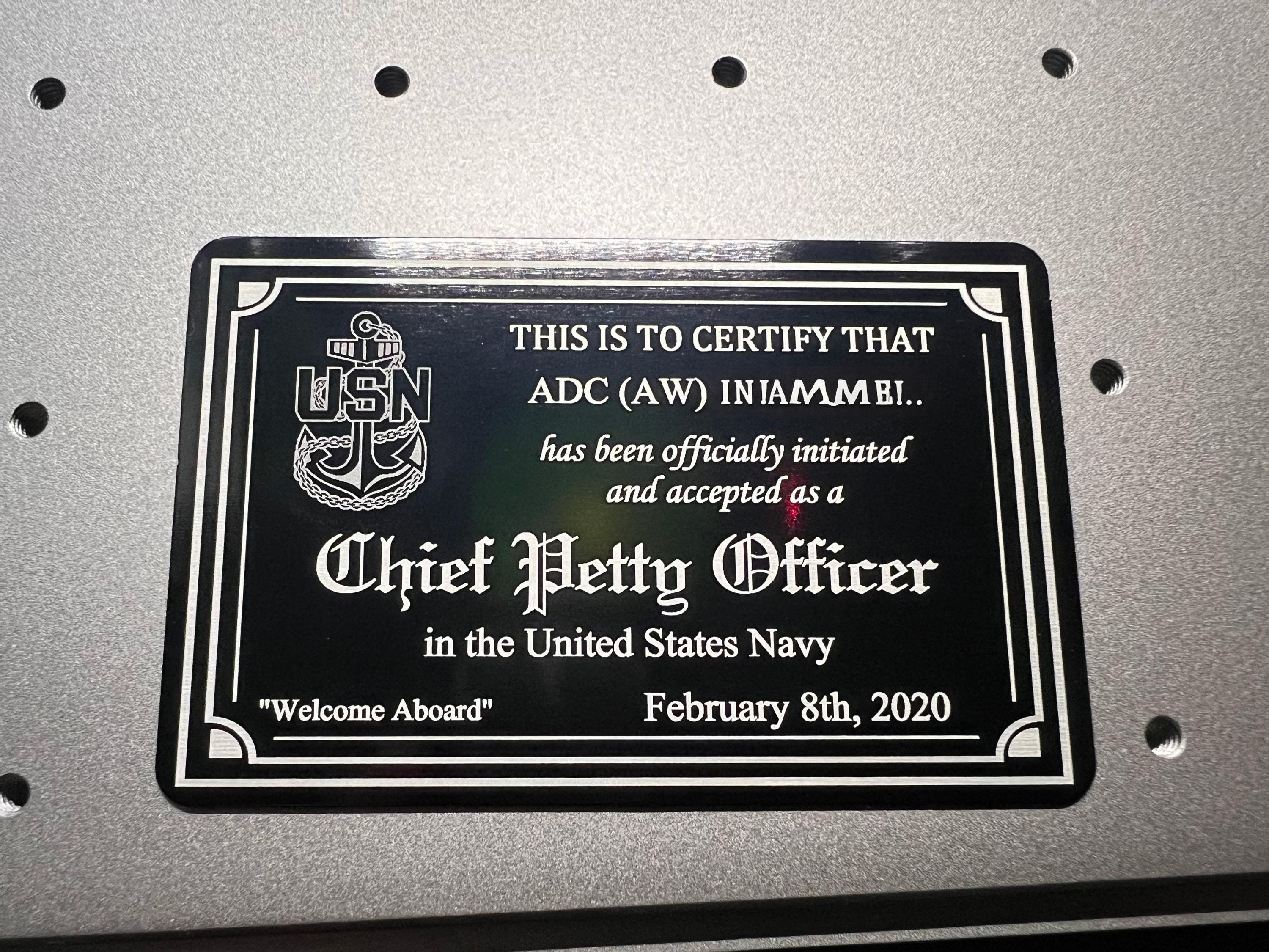 Custom Laser Engraved CPO Card - Etsy