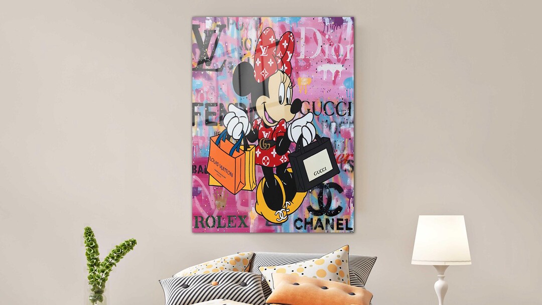 Minnie Mouse Graffiti Pop Art,graffiti Wall Decor,minnie Mouse Print ...