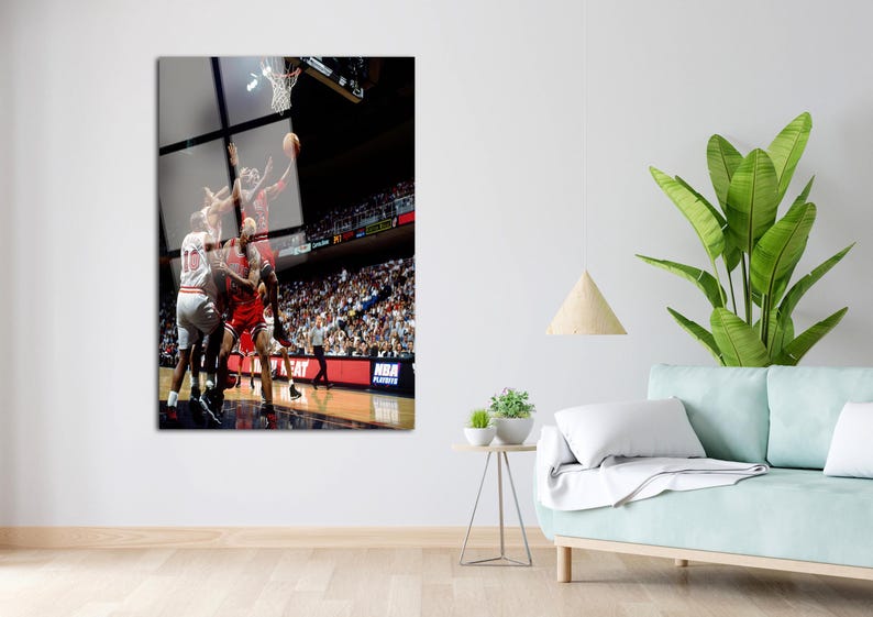 Michael Jordan Iconic Dunk,sports Wall Art,basketball Wall Decor,last Shot Poster,legends Last ...