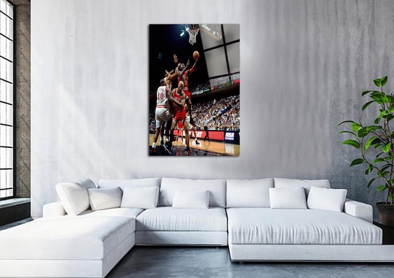 Michael Jordan Iconic Dunk,sports Wall Art,basketball Wall Decor,last ...