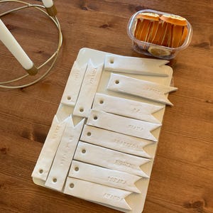 Handcrafted, Personalized Clay Name Tags/place Cards - Etsy