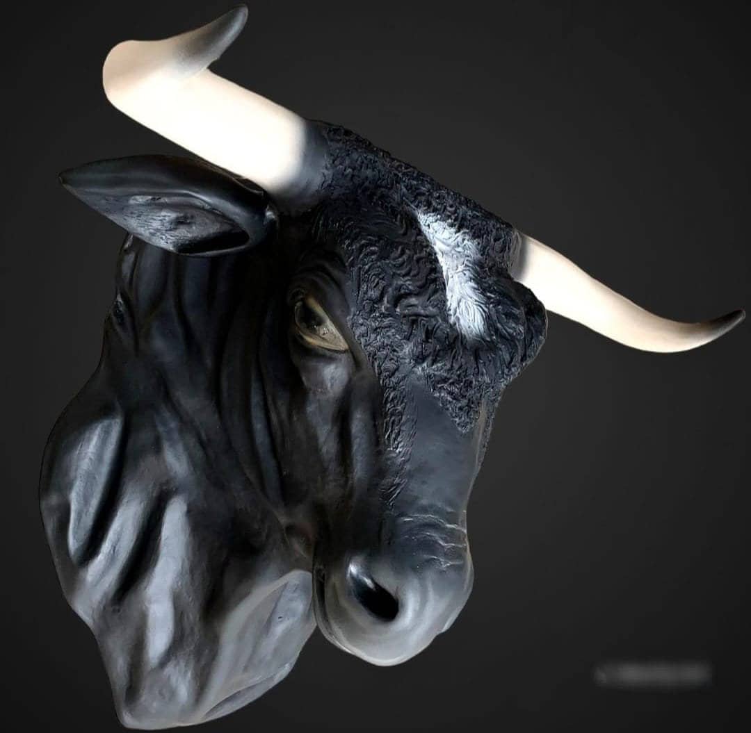 Bull Head Wall Mount 31 1/2 Fiberglass - Etsy