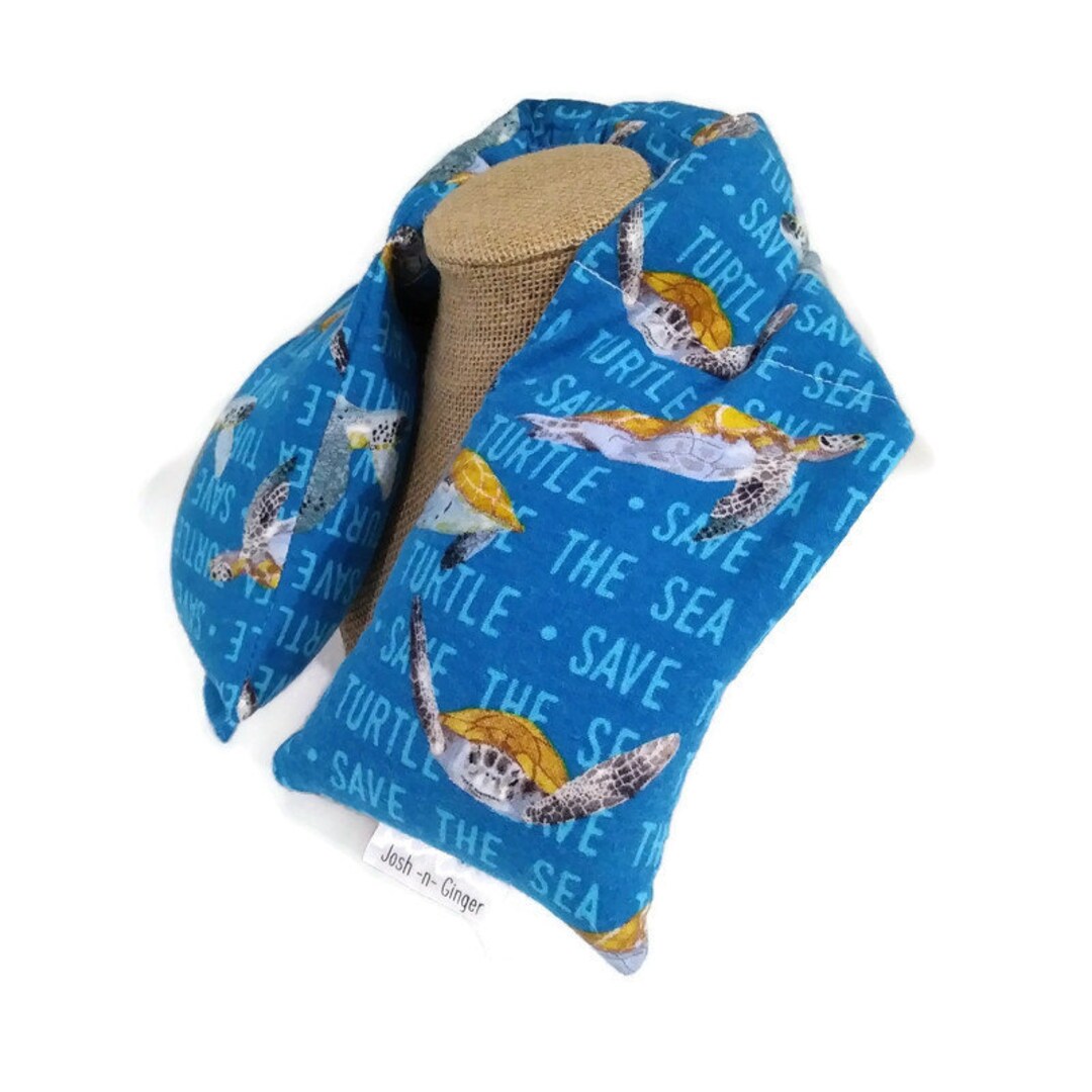 Weighted Neck Pillow ~blue Sea Turtles ~ Microwavable Shoulder Wrap ...