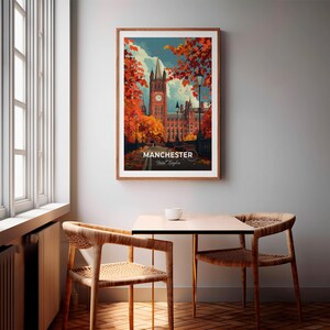 Manchester Travel Poster the University of Manchester Wall Art Print ...