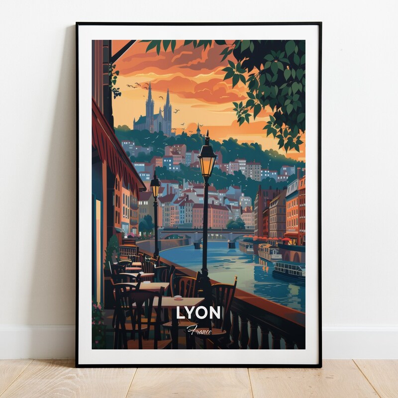 Lyon poster - Etsy France
