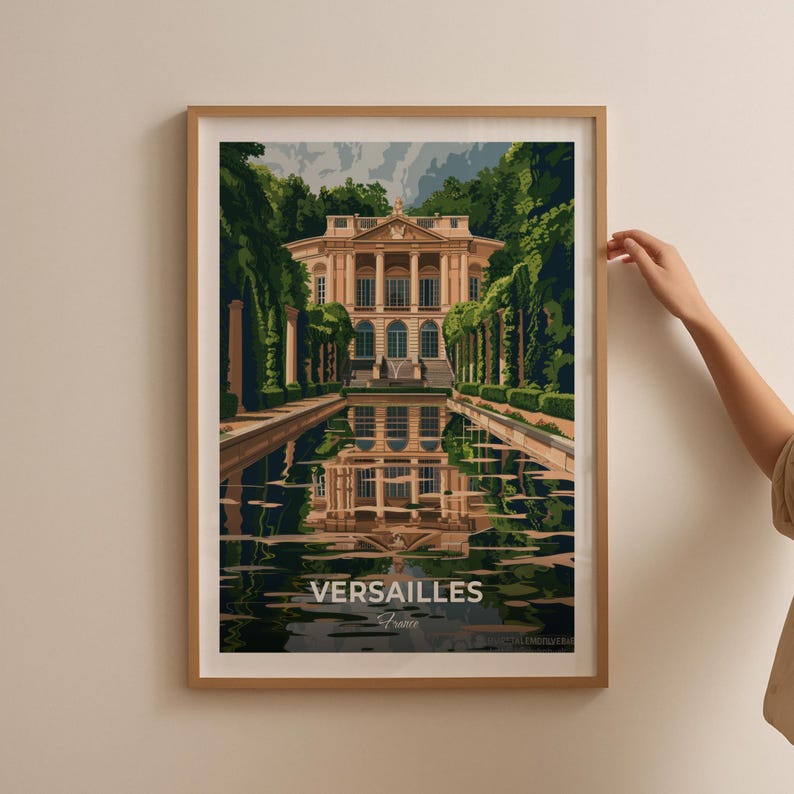 Versailles Travel Poster Petit Trianon Wall Art Print France Poster ...