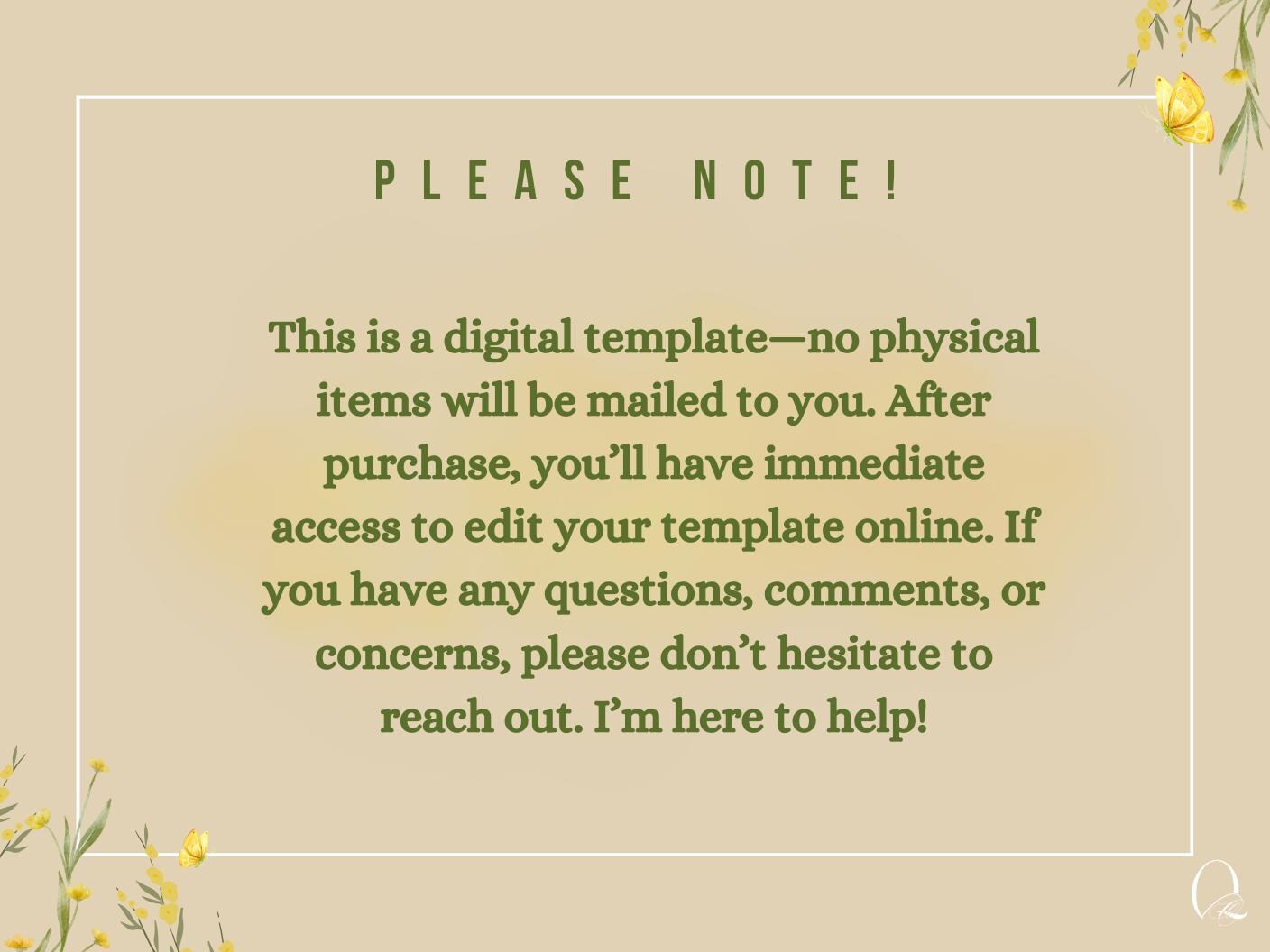 Elegant Floral Mayoun Invitation Template, Moroccan Mehndi Invite ...