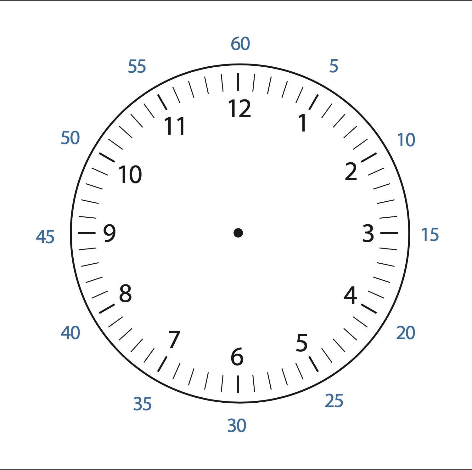 Clock Printable, Educational Resource for Learning to Tell Time. - Etsy