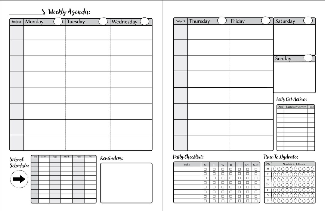 Homeschool Student Planner - Etsy