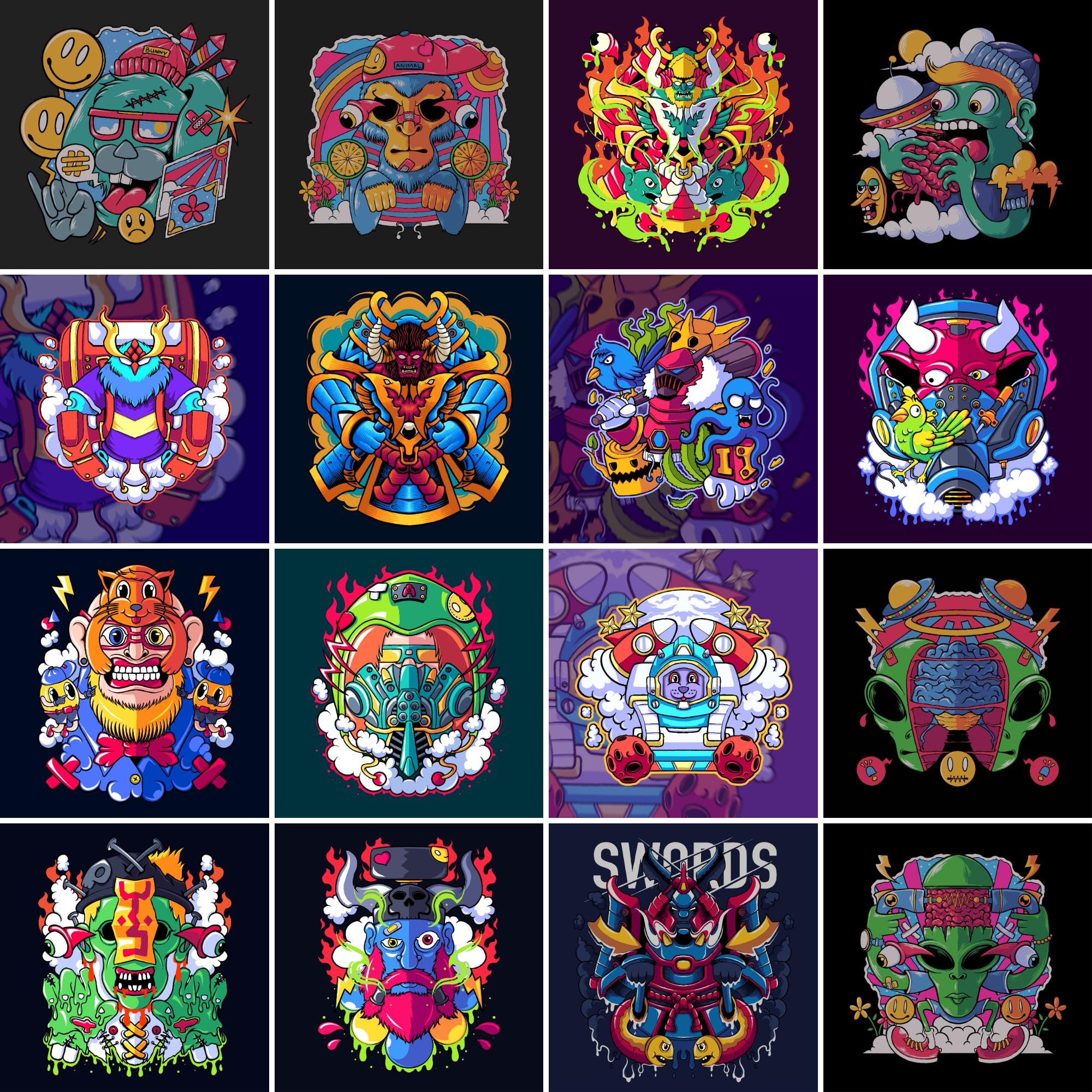 36 Cartoon Vector Bundle | High-quality Vector Images | Perfect for T ...