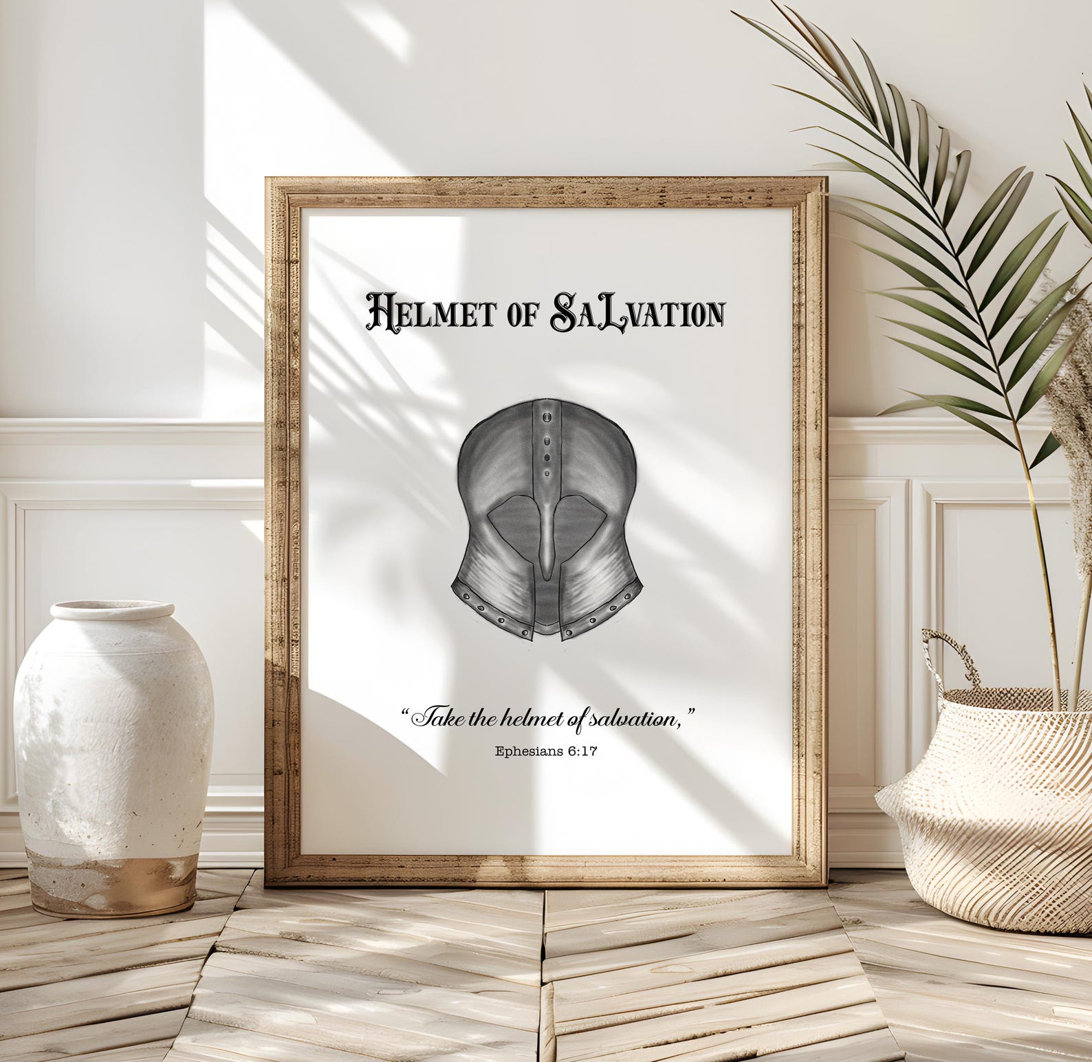 Full Armor of God Digital, Ephesians 6:13-17, Bible Print, Jesus Art ...