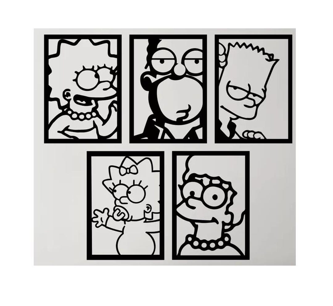 Simpsons Wall Art Simpsons Wall Decor - Etsy