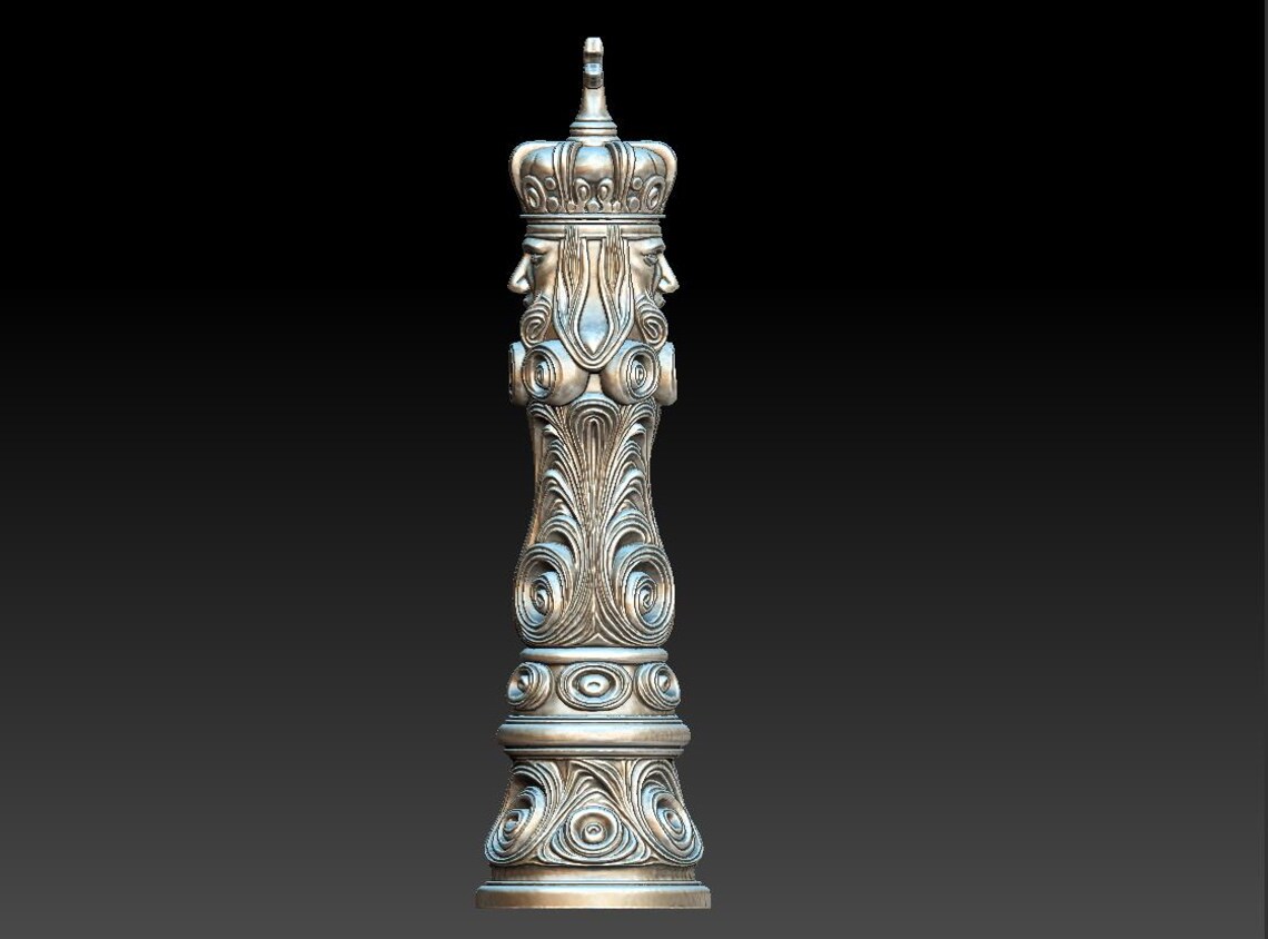 Baroque Chess Set | Ornamental 3D Printed PLA Collectible - Etsy