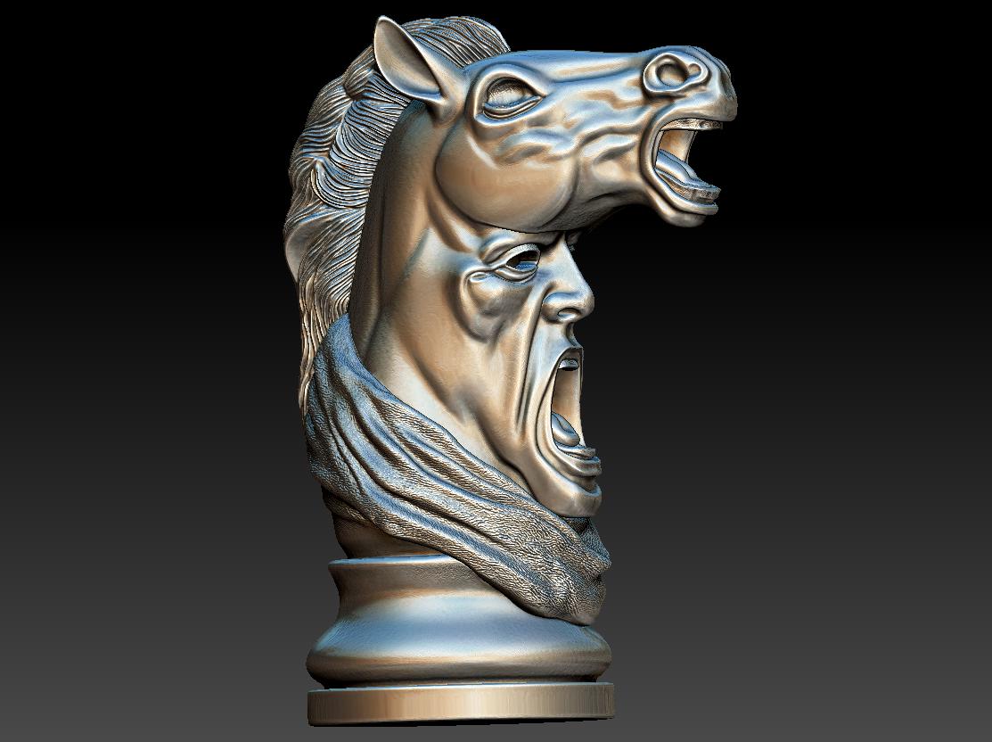 Gothic Horror Face Chess Set - 3D Printed PLA, Dark Surreal Art - Etsy ...