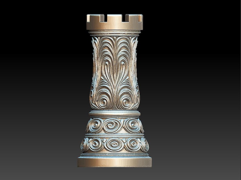 Baroque Chess Set | Ornamental 3D Printed PLA Collectible - Etsy