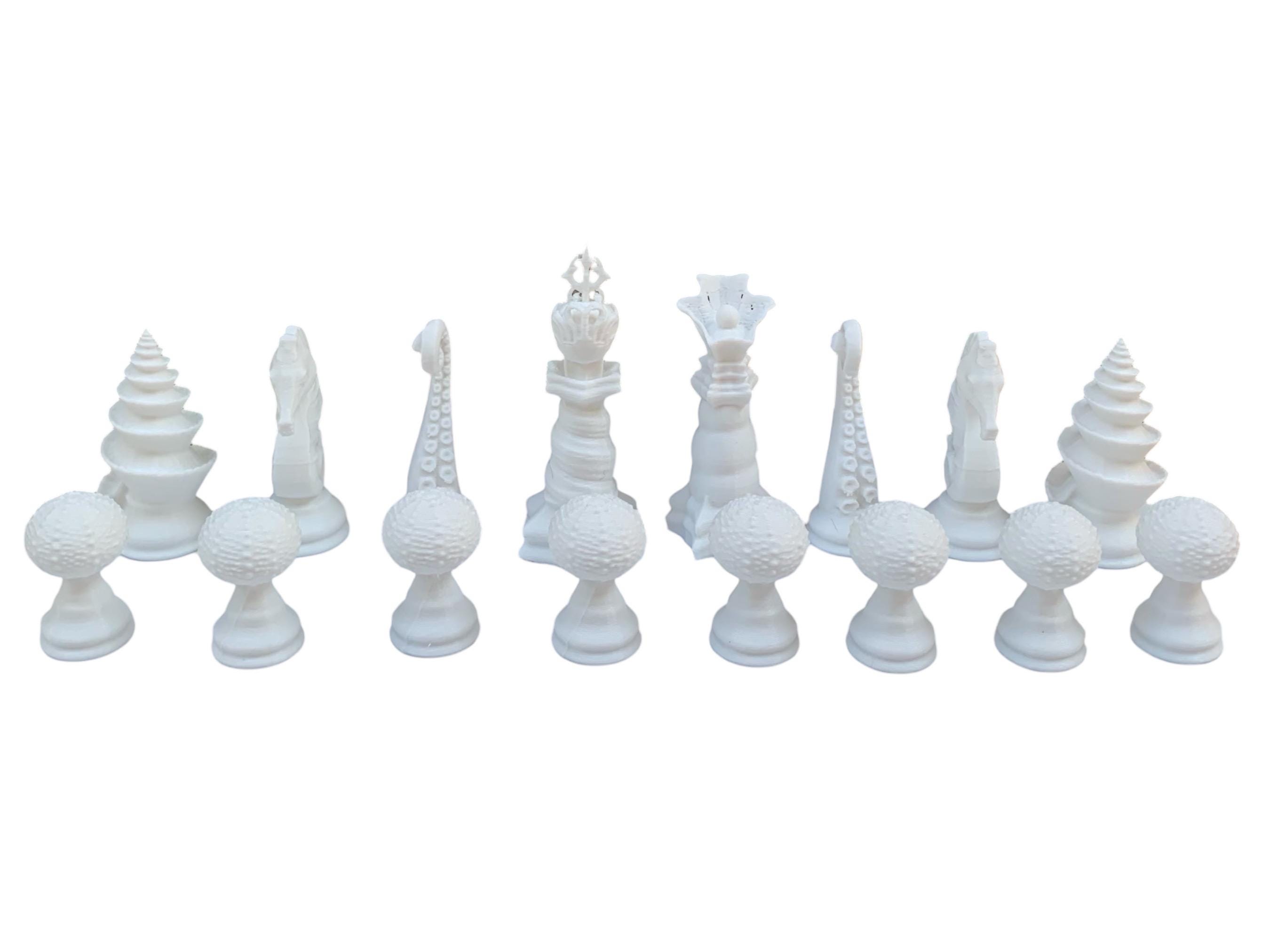 Marine Chess Pieces Set - Etsy