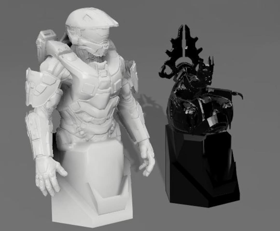 Halo-themed Chess Set 3D Printed Custom Design Chess Pieces UNSC and ...