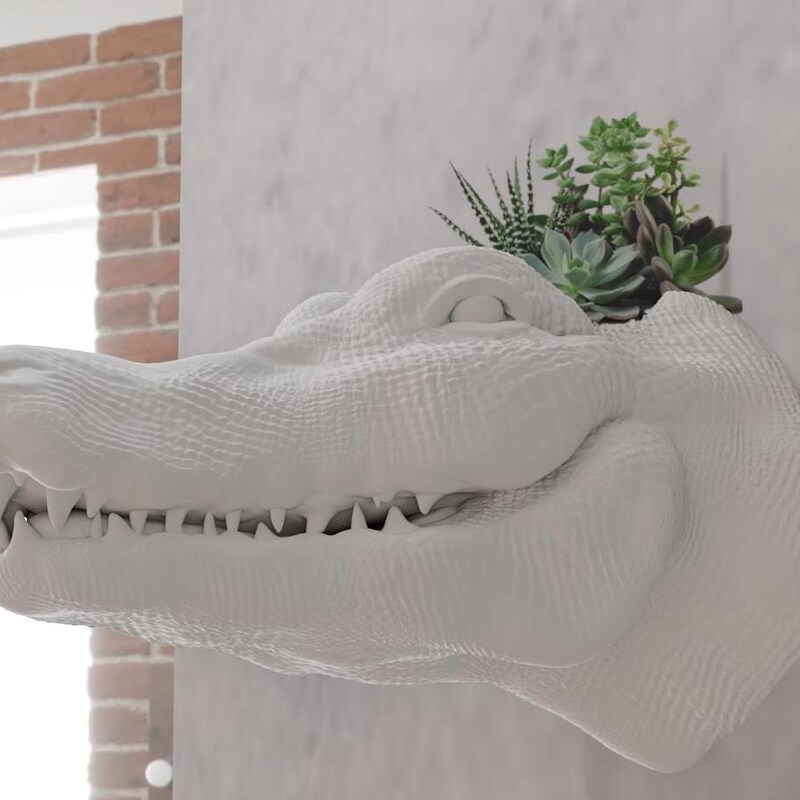 Alligator Planter - Etsy