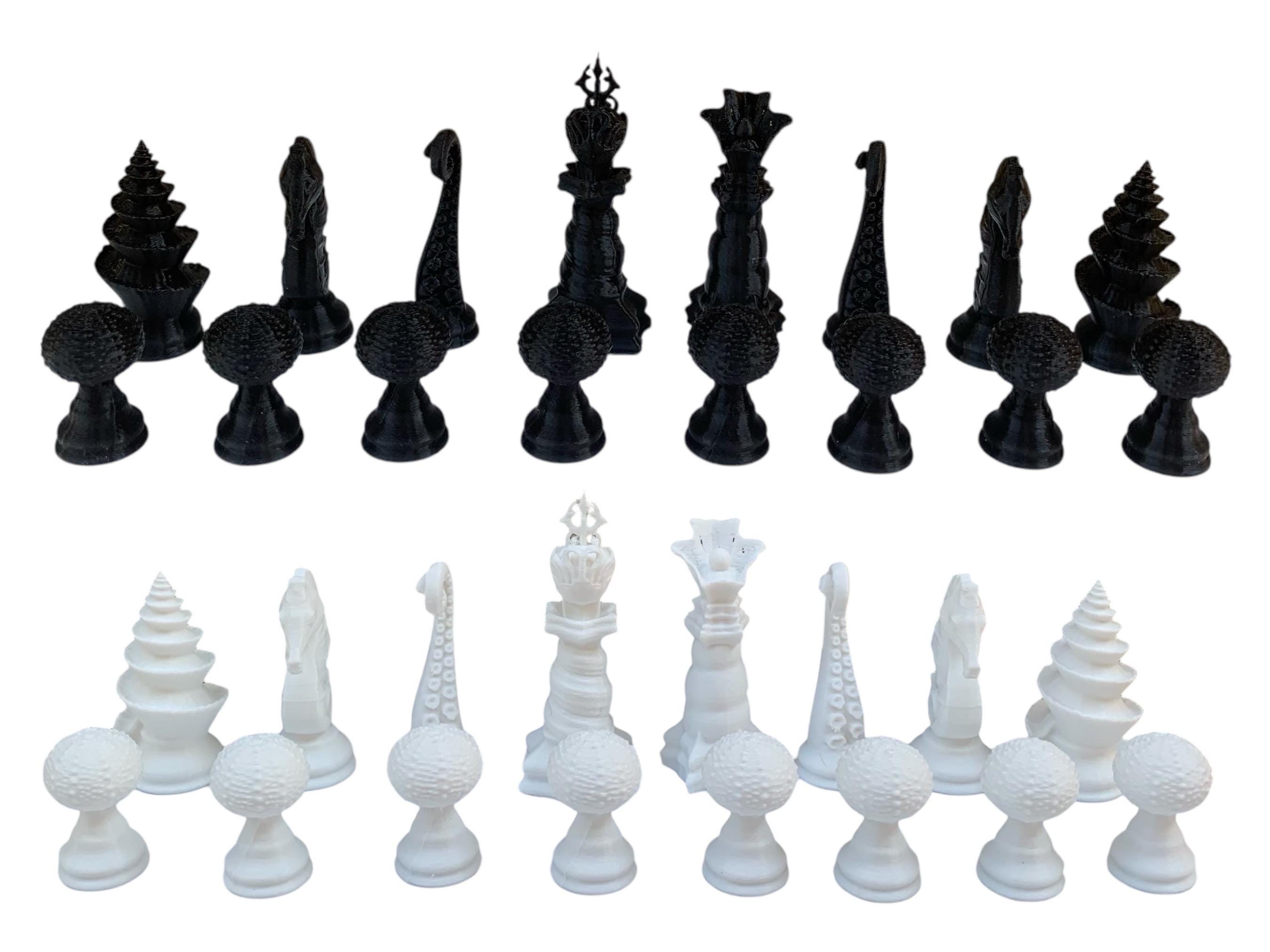 Marine Chess Pieces Set - Etsy