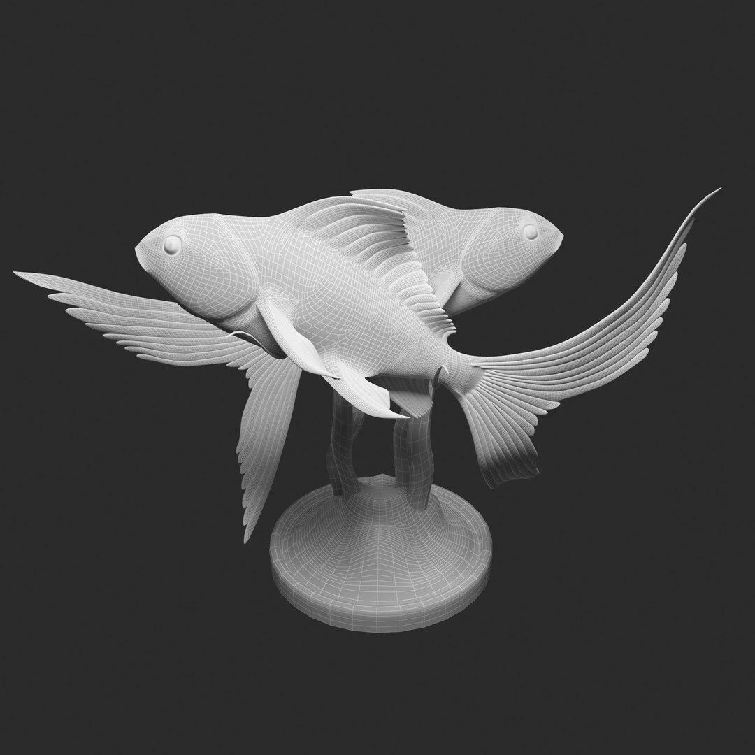 Zodiac Statue Pisces Zodiac STL File 3D Printable Figurine STL File for ...