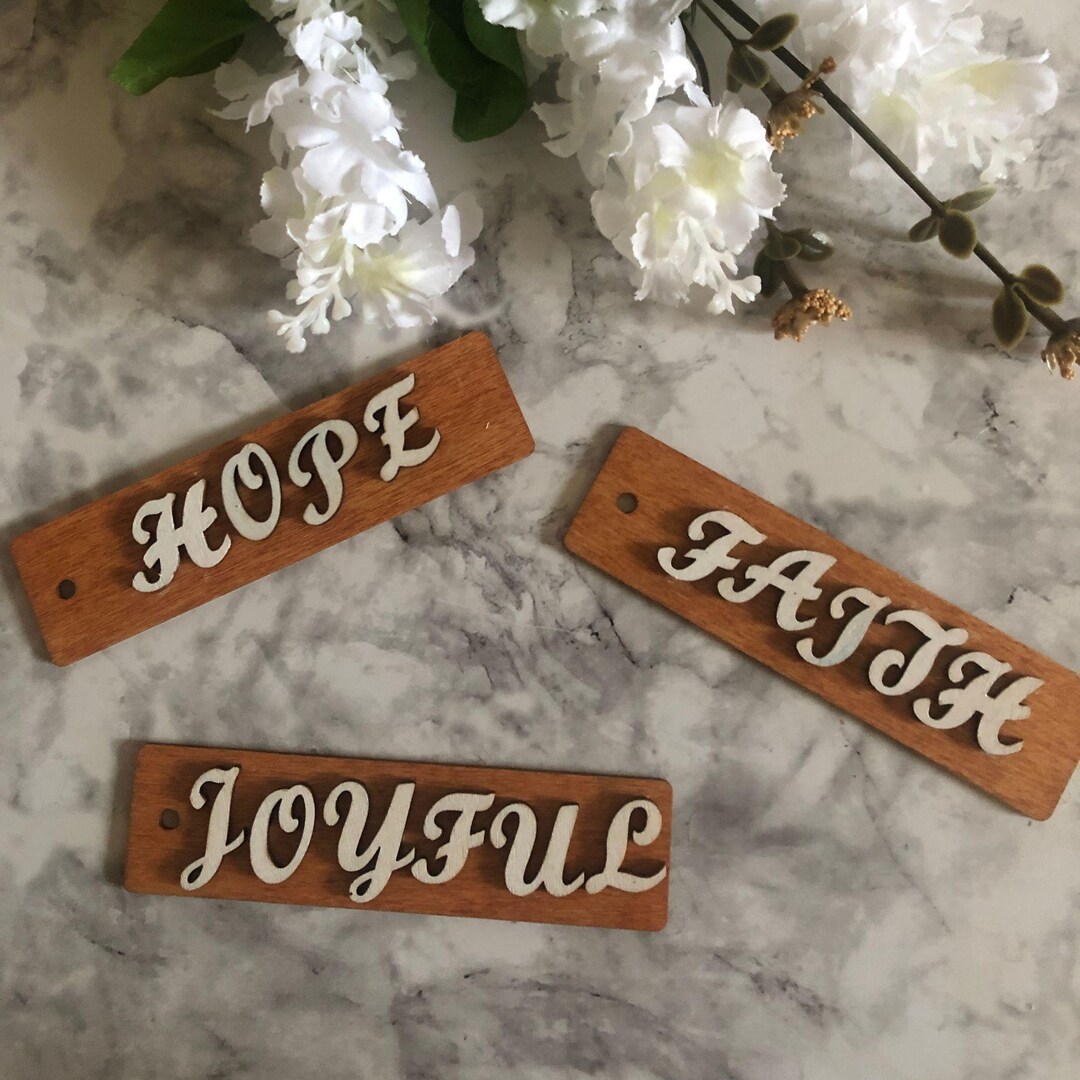 Positive Affirmation Rustic Bundle Tags for Gifts and Home Décor, Set ...