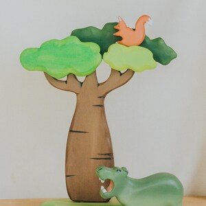 Handmade Wooden Baobab Tree Toy, Waldorf Tree Toy, Montessori-inspired ...