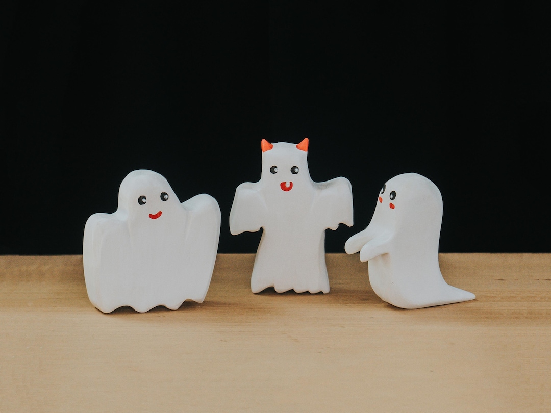 Halloween Figures Ghost Toys, Open Ended Play, Montessori Activity ...