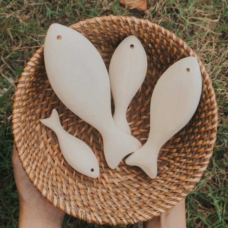Wooden Fish - Etsy