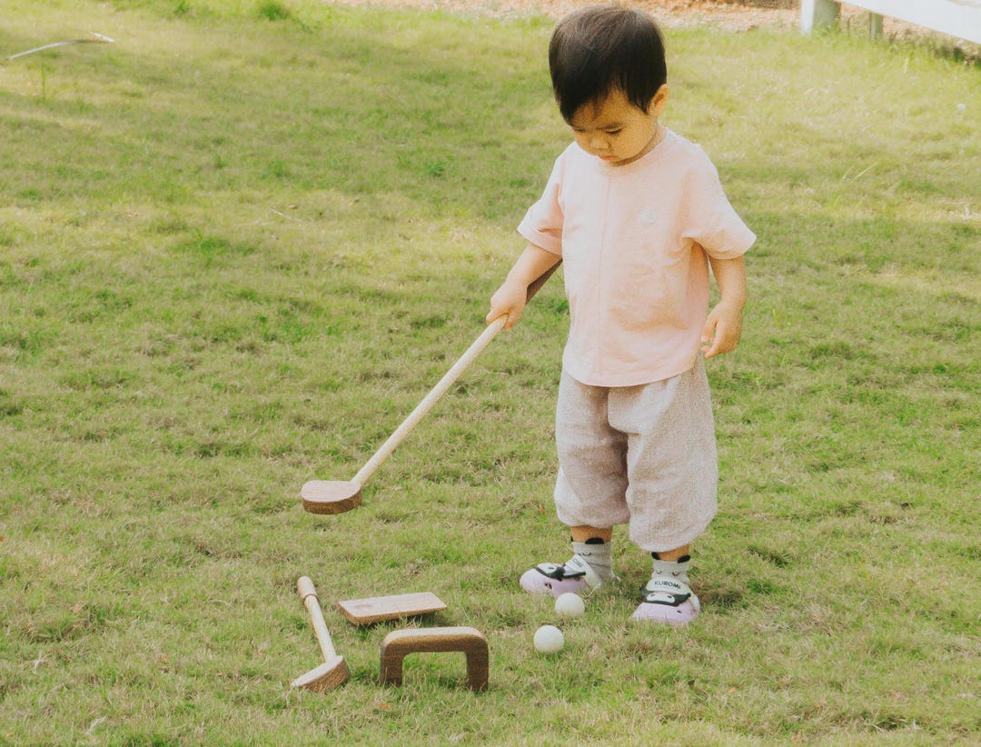 Wooden Golf Set, Toy Mini Golf Set for Kid, Kid Golf Game, Kid Outdoor ...