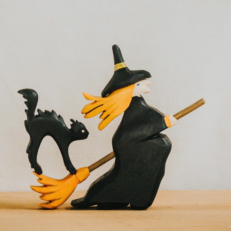 Witch Halloween Figurines - Etsy