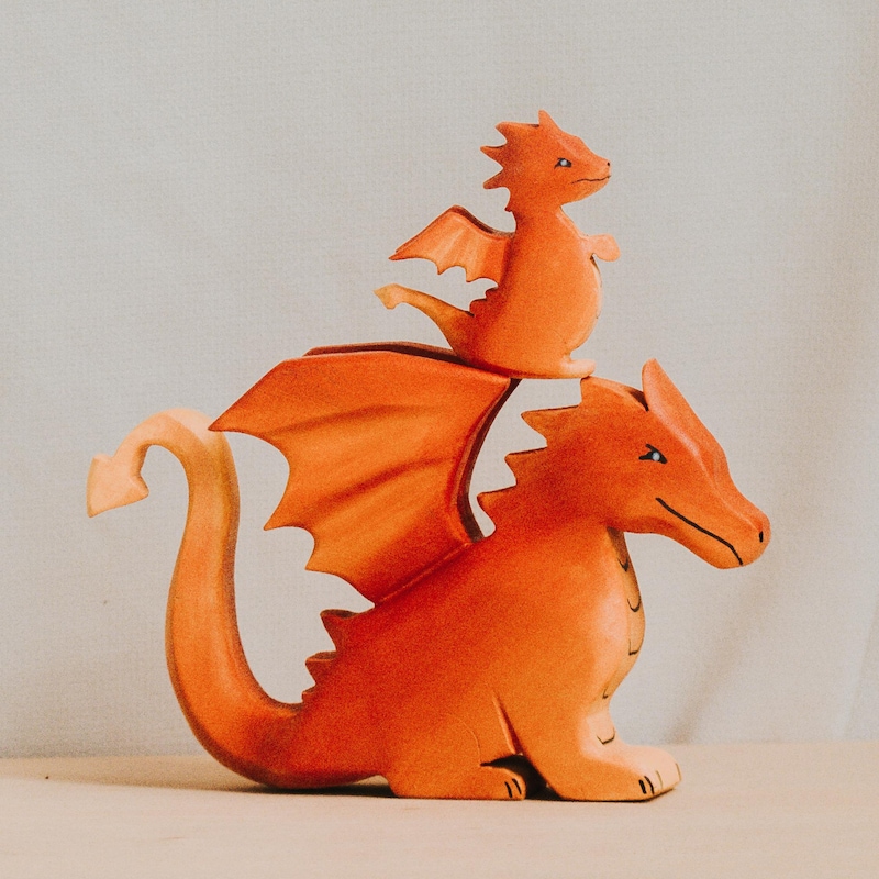 Wooden Dragon - Etsy