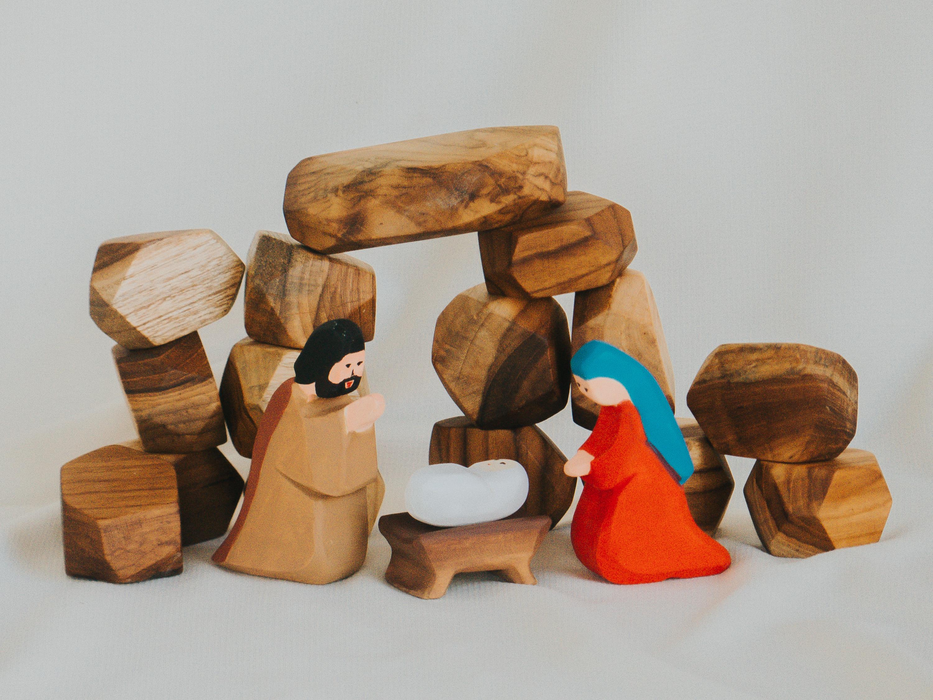 Wooden Saint Joseph, Wooden Nativity Set, Nativity Figurine, Christmas ...