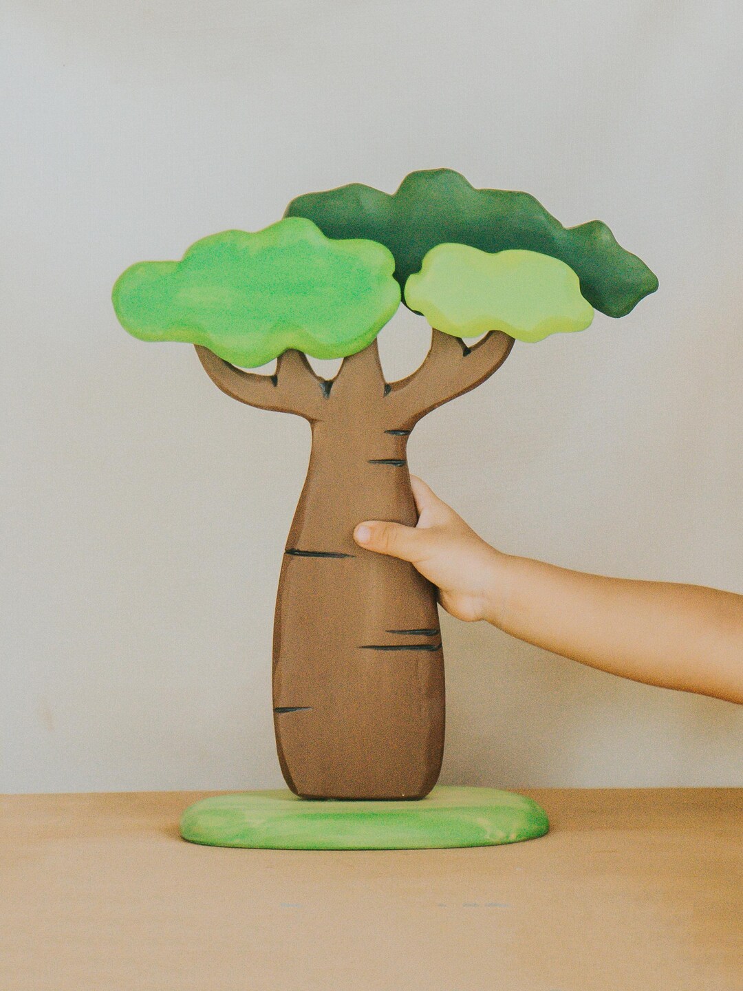 Handmade Wooden Baobab Tree Toy, Waldorf Tree Toy, Montessori-inspired ...