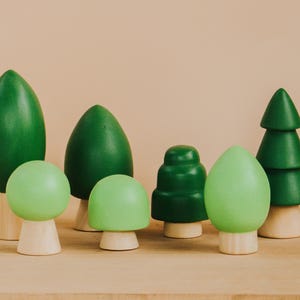Handmade Tree Waldorf, Handpainted Toy, Wooden Tree for Playscape ...