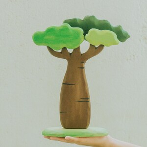 Handmade Wooden Baobab Tree Toy, Waldorf Tree Toy, Montessori-inspired ...