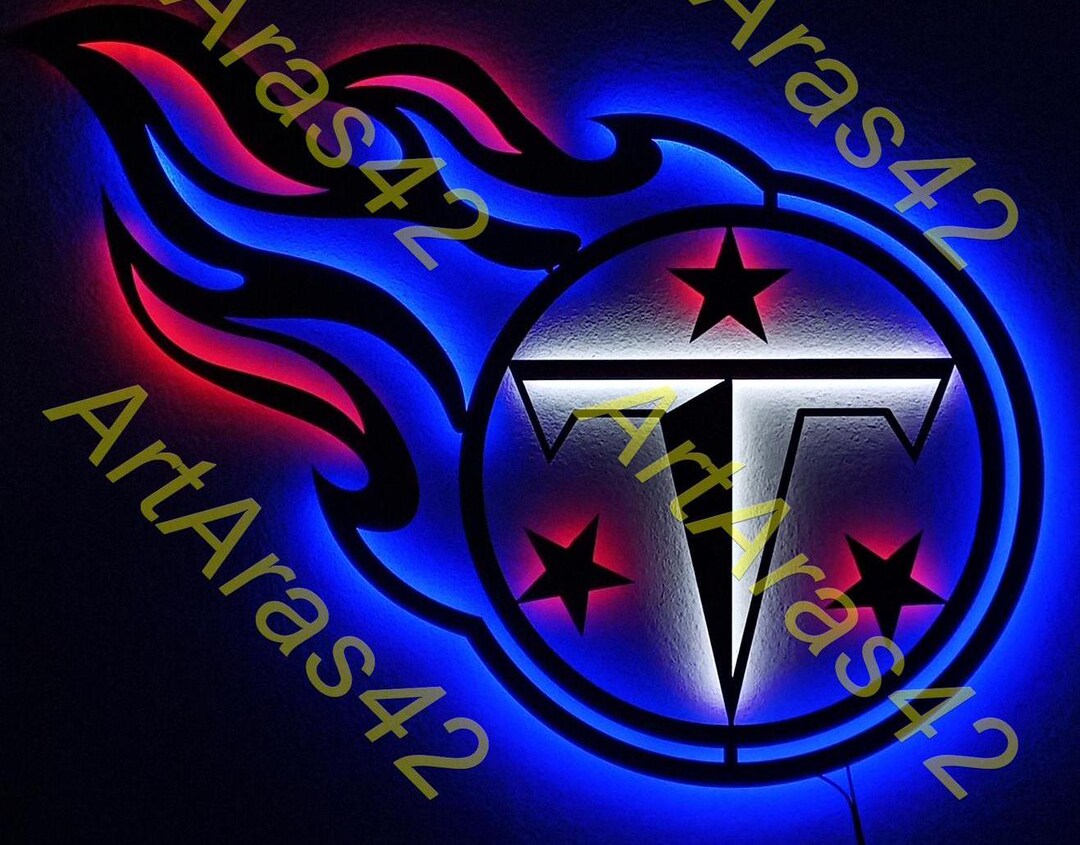 Tennessee Titans, Tennessee Led Decor, Titans Metal Led, Sign Wall Art ...