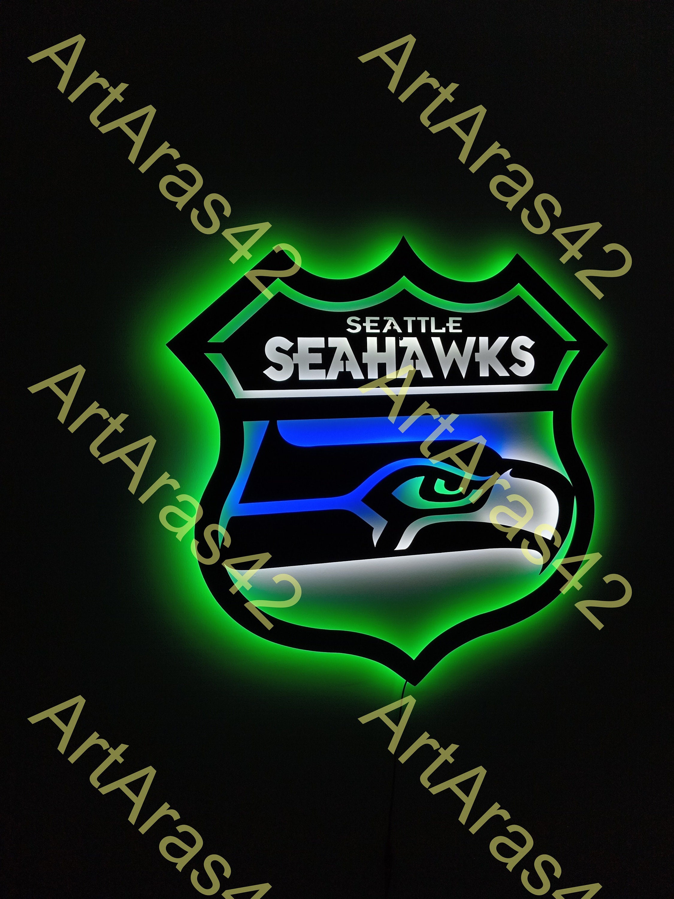 Seattle Seahawks, American Football Team, Seattle Led Sign, Steel Led ...