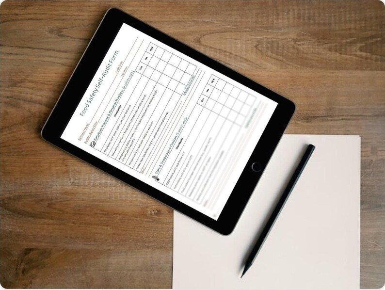 Food Safety Self-audit Checklist | Restaurant & Food Truck Inspection ...