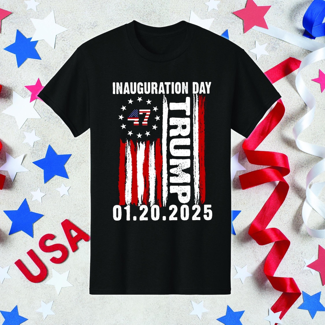 President Trump Inauguration Day 2025 T-shirt, Political Memorabilia ...