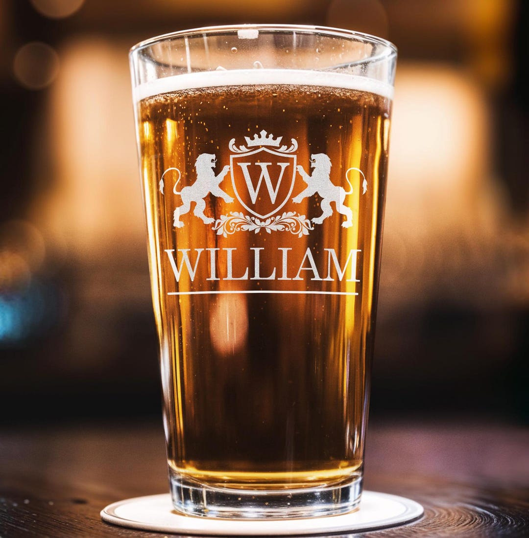 Custom Engraved Beer Glass, Engraved Pint Glass, Personalized Gift ...