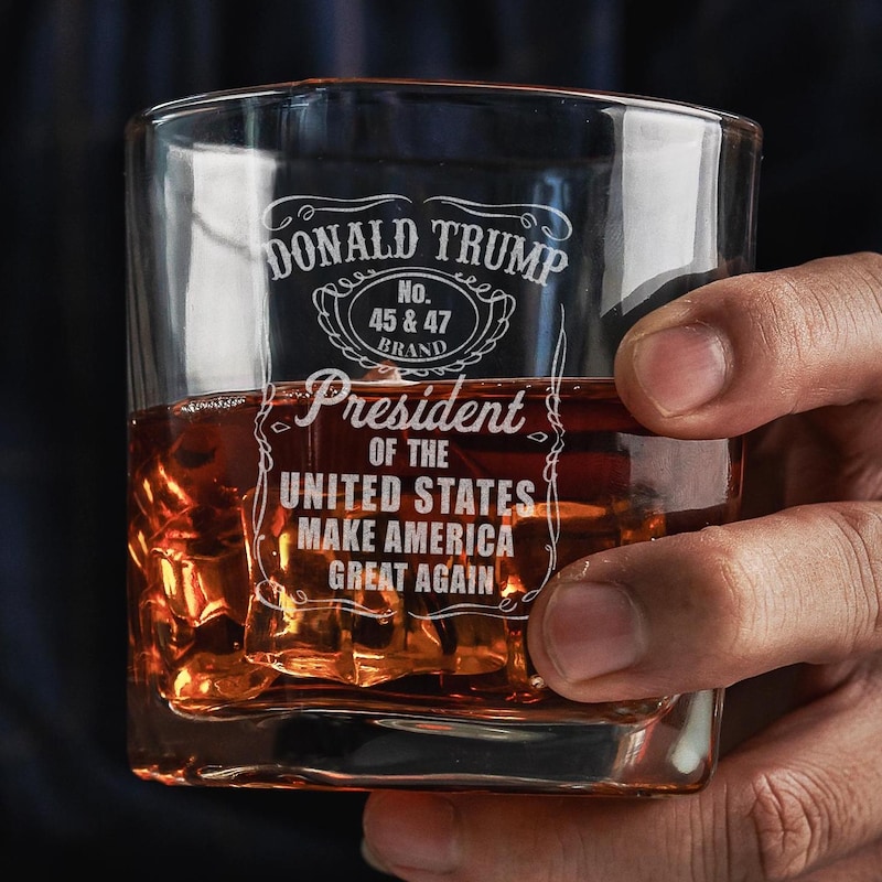 Trump Drinking Glass - Etsy
