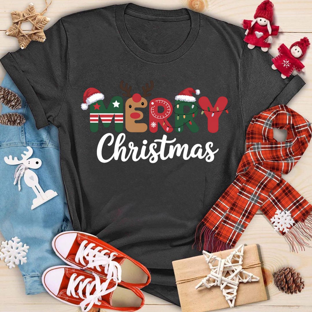 Merry Christmas Matching Family Shirts, Unisex Hoodie, Sweatshirt, Long ...